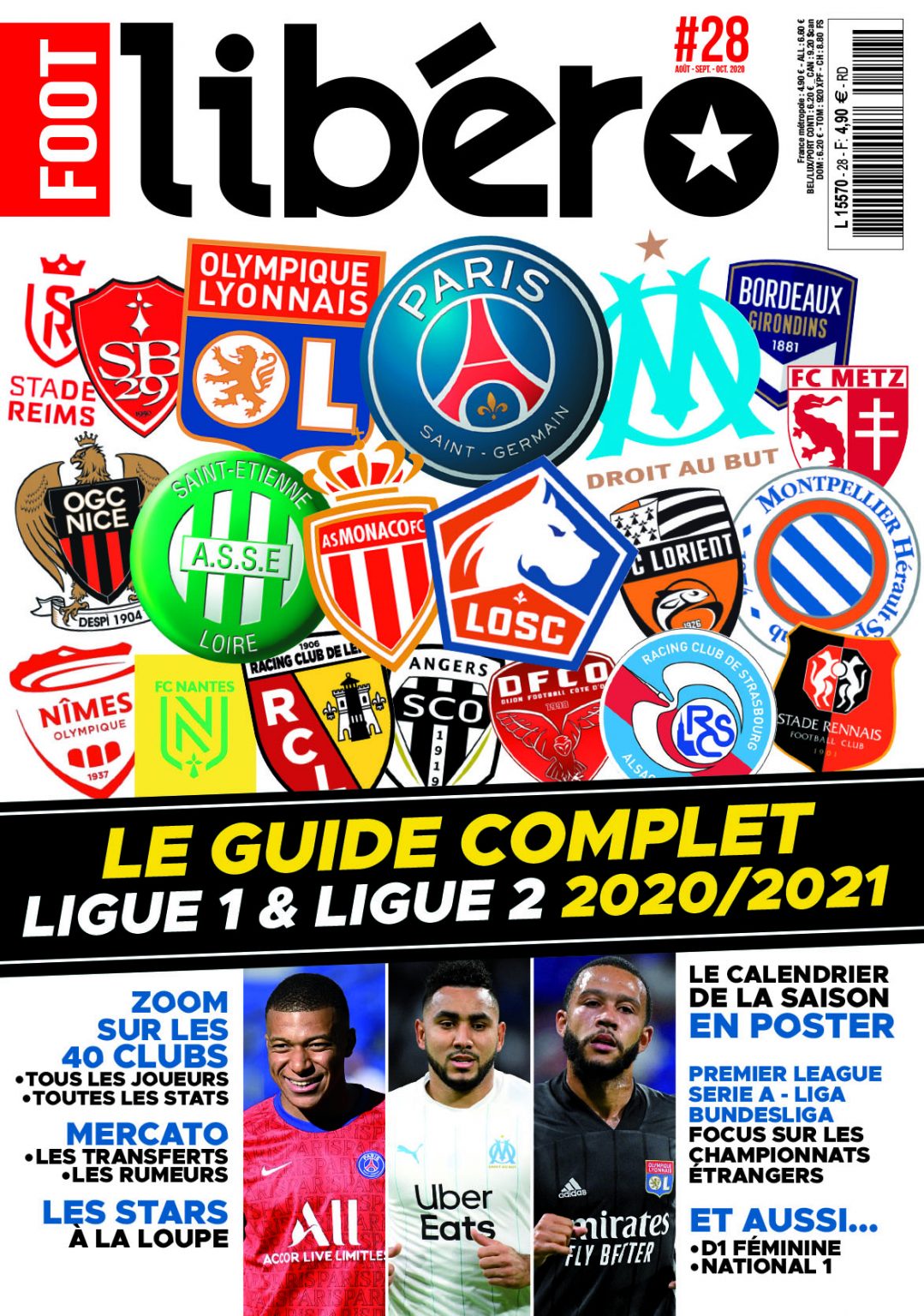 Foot Libéro 28 - Le guide Ligue 1 / 2 2020-2021 |Make My Mag